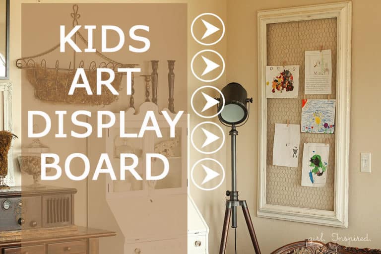 Kids Art Display Board - girl. Inspired.