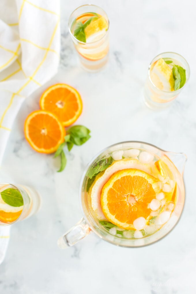 Orange Basil Infused Water - girl. Inspired.