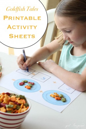 Goldfish Tales Printable Activity Worksheets - girl. Inspired.