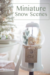 Miniature Snow Scenes for Christmas - girl. Inspired.