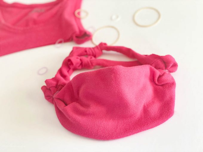 No Sew Cloth Face Mask from a T-shirt - girl. Inspired.