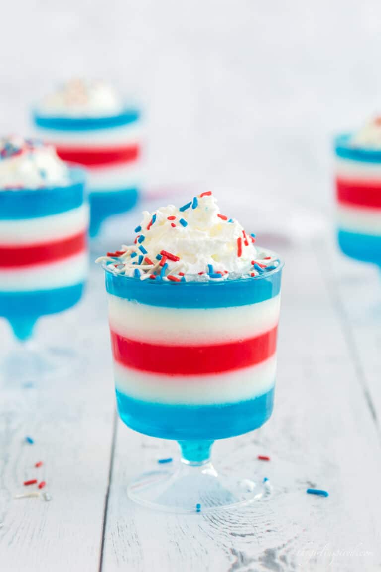Red White and Blue Jello - girl. Inspired.