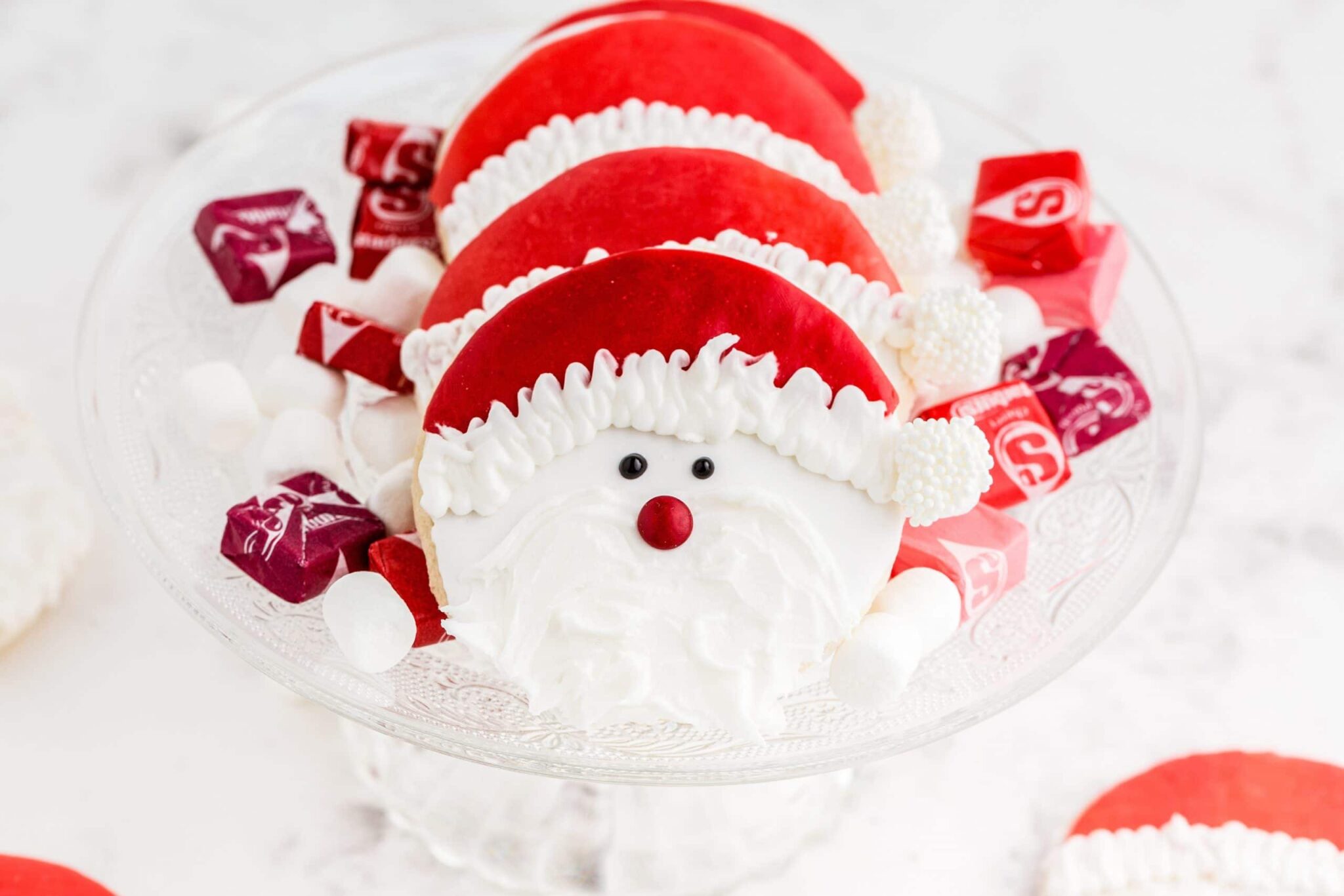 How to Decorate the Cutest Santa Cookies - girl. Inspired.