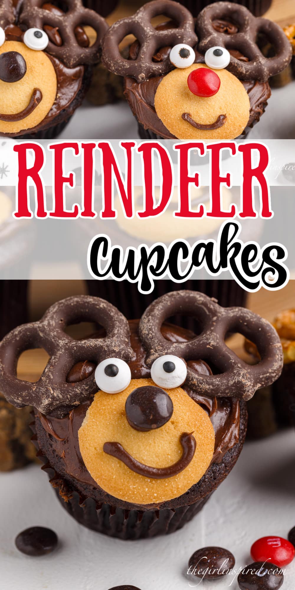 Festive Reindeer Cupcakes - girl. Inspired.