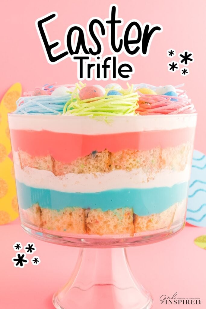 The Prettiest Easter Trifle - so simple and fun- girl. Inspired.