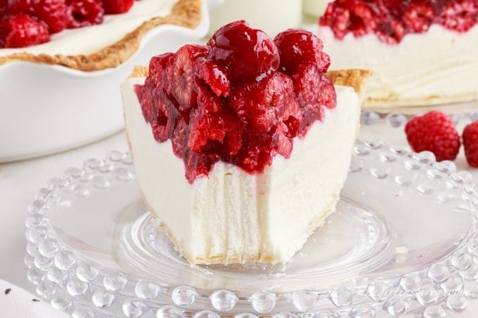 Raspberry Cream Cheese Pie - girl. Inspired.