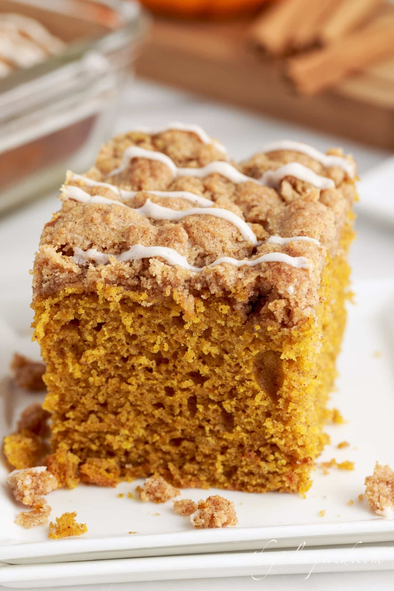 Pumpkin Streusel Coffee Cake - girl. Inspired.