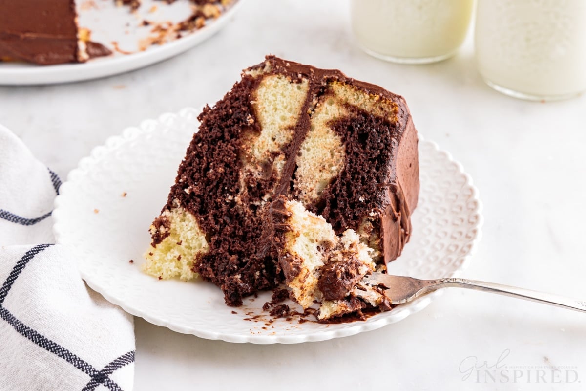 How to Make Marble Cake From Mix - girl. Inspired.