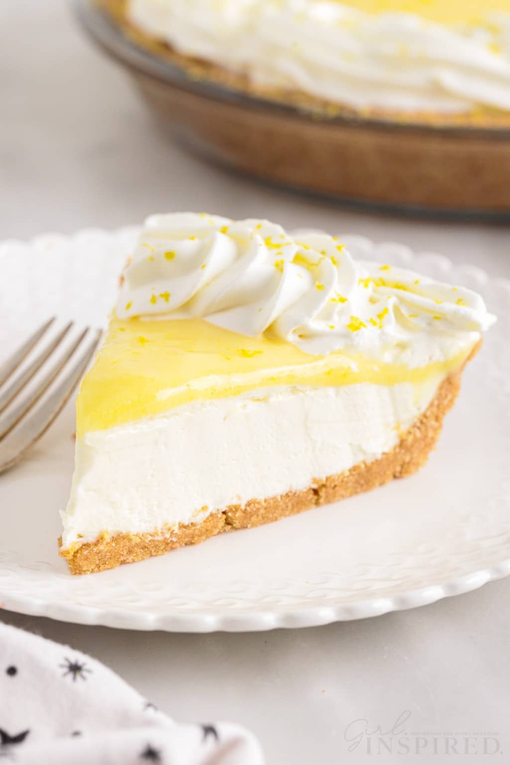 Lemon Cream Cheese Pie - girl. Inspired.
