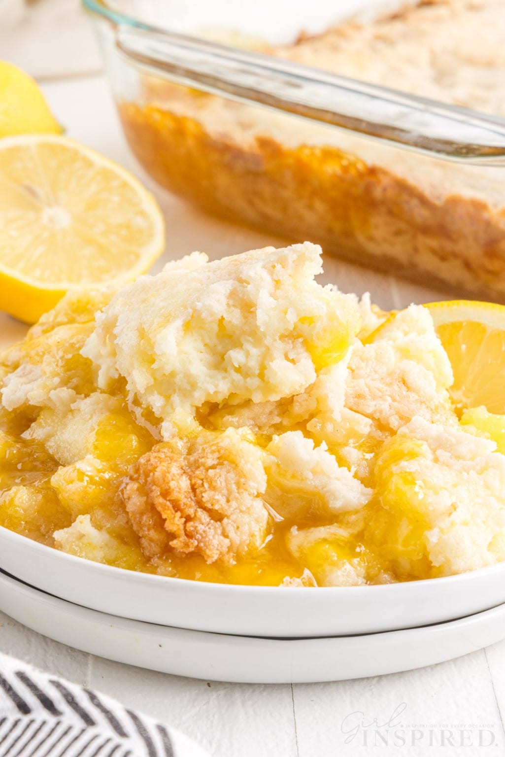 Lemon Dump Cake (with Cream Cheese) - girl. Inspired.