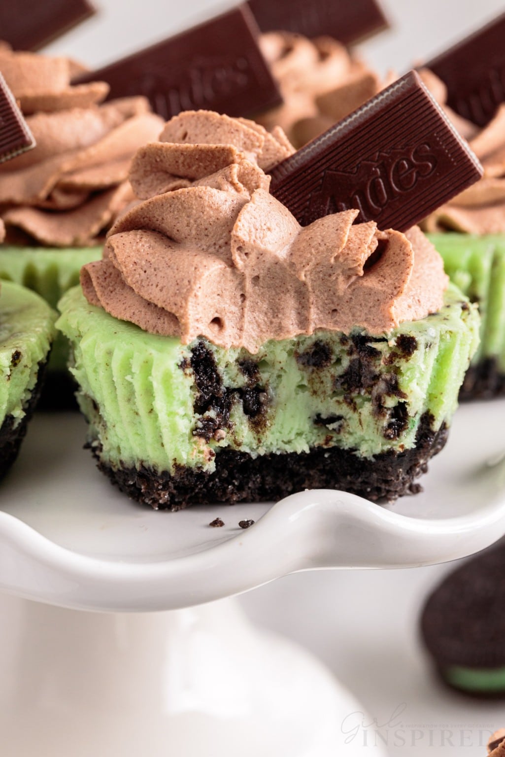 Mini Mint Cheesecakes - girl. Inspired.