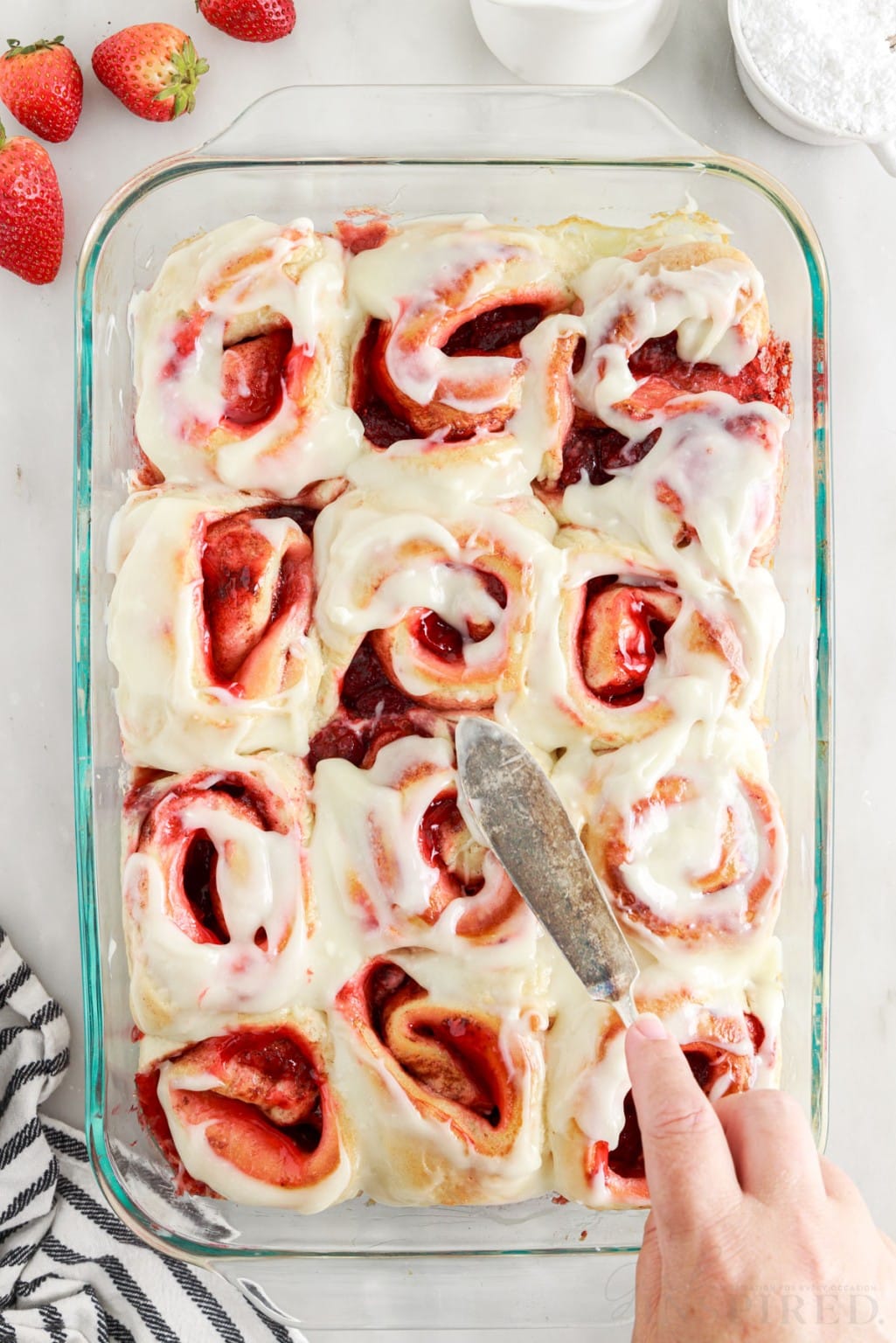 Strawberry Cinnamon Rolls - girl. Inspired.