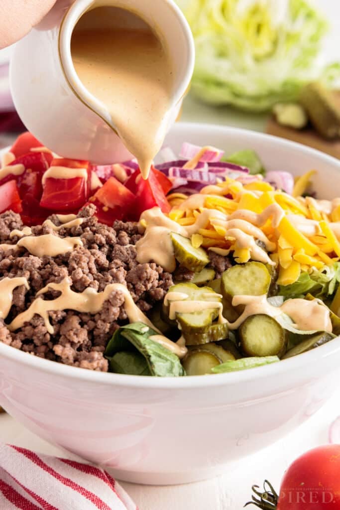 Big Mac Salad - girl. Inspired.