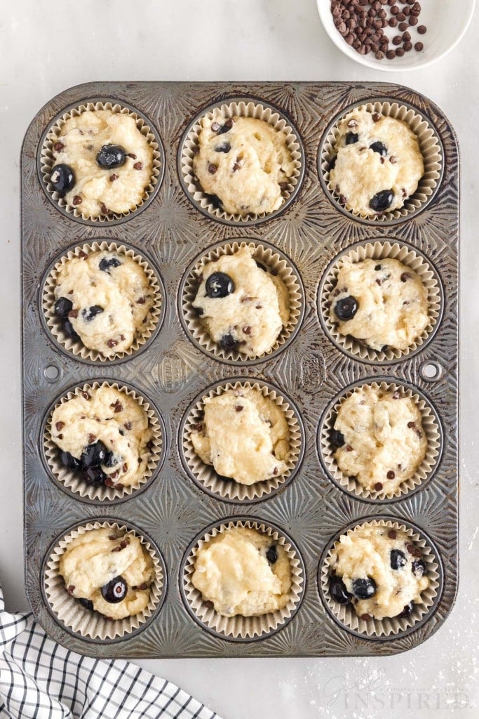 Blueberry Chocolate Chip Muffins - girl. Inspired.