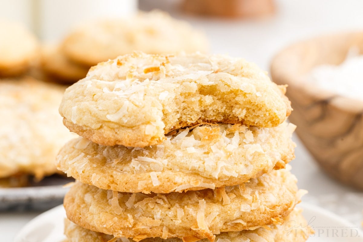 Chewy Coconut Cookies Recipe - girl. Inspired.