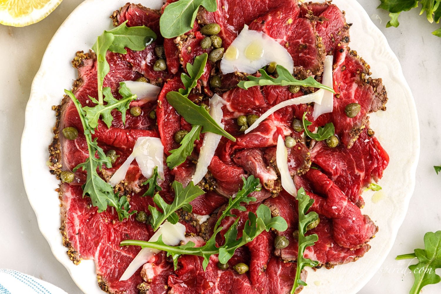 Beef Carpaccio - girl. Inspired.