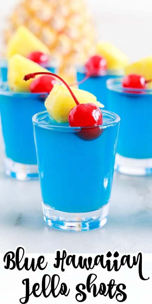 Blue Hawaiian Jello Shots - girl. Inspired.