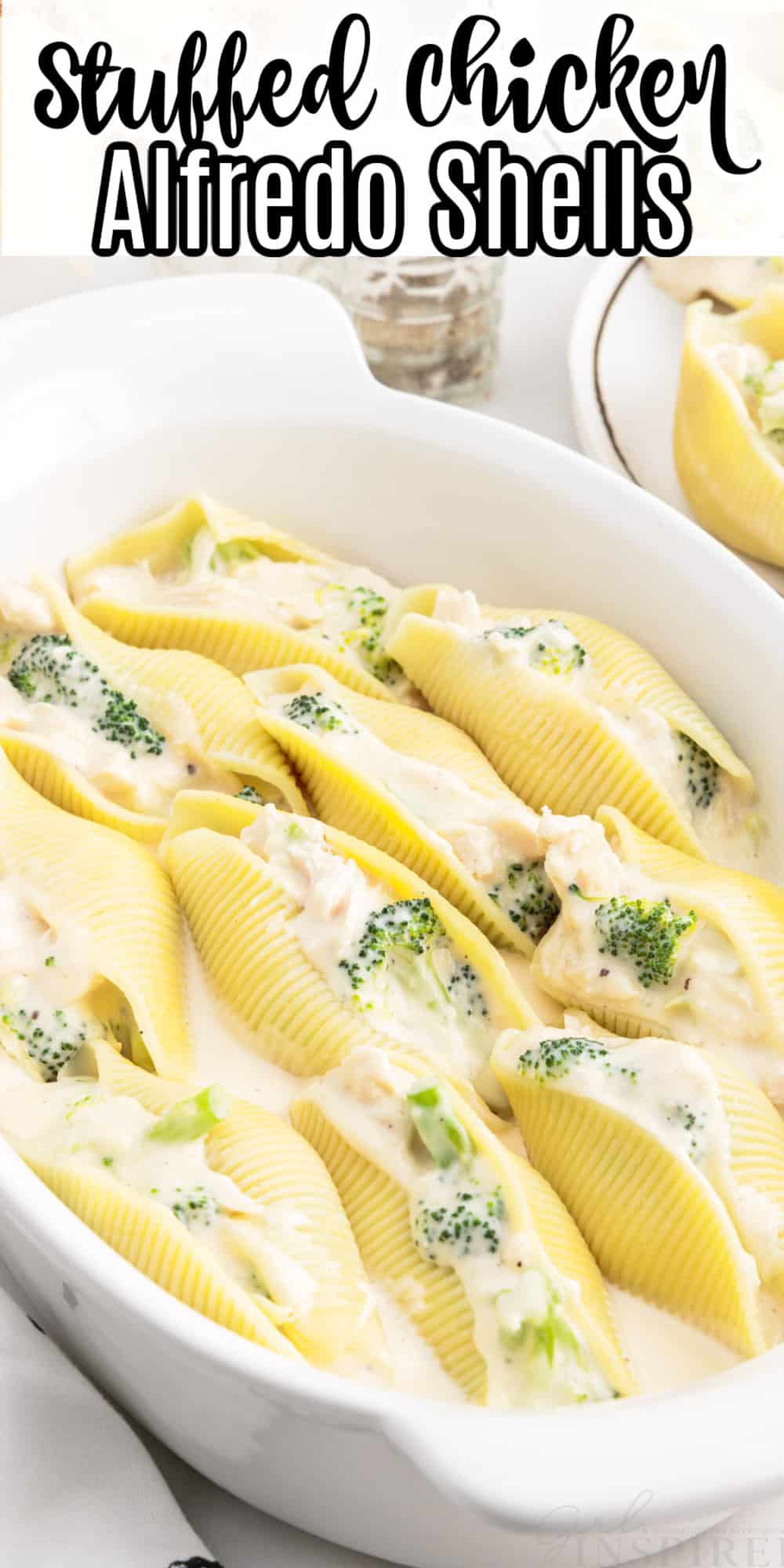 Stuffed Chicken Alfredo Shells - girl. Inspired.