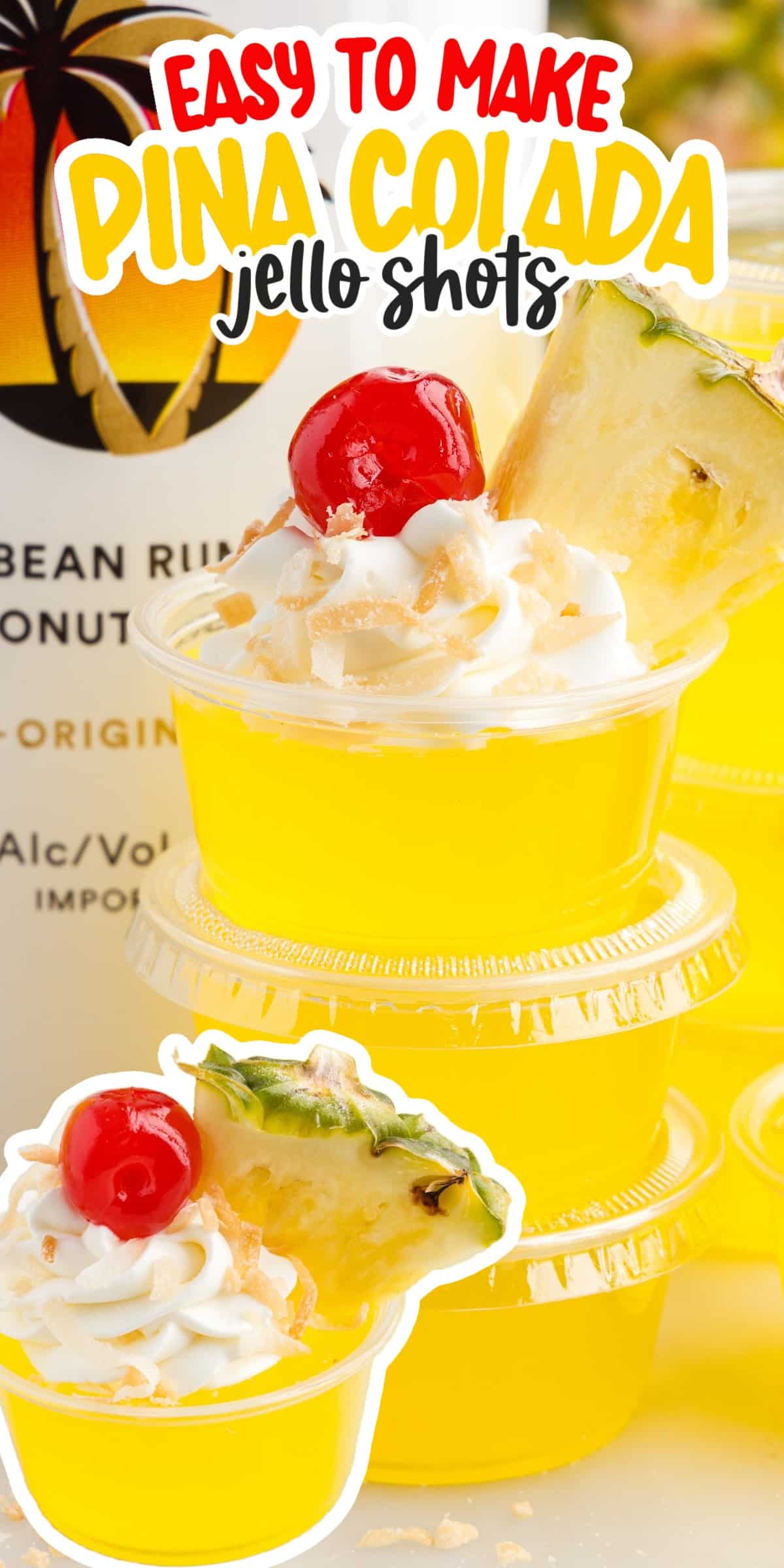 Pina Colada Jello Shots - girl. Inspired.