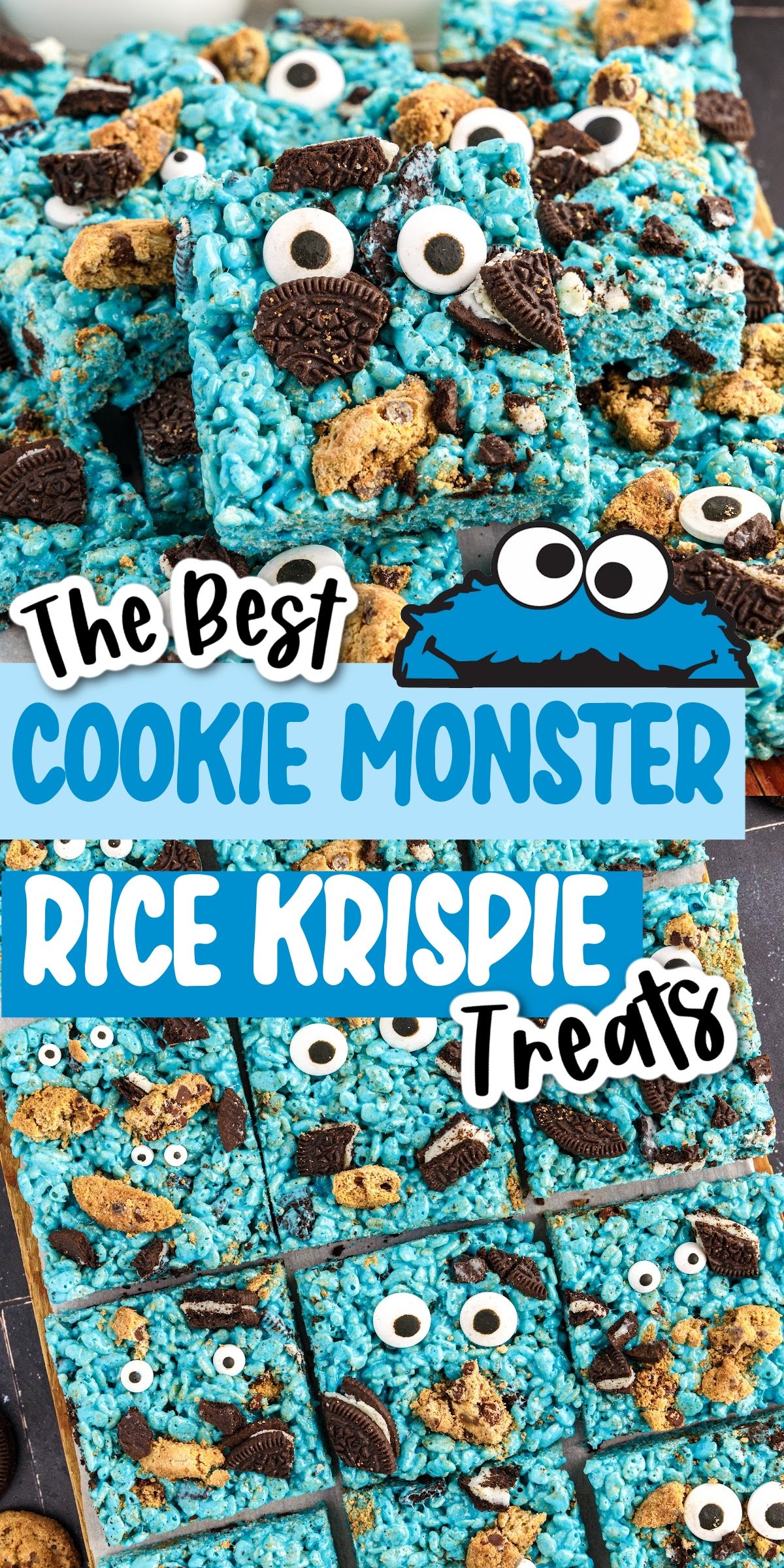 Cookie Monster Rice Krispie Treats - girl. Inspired.