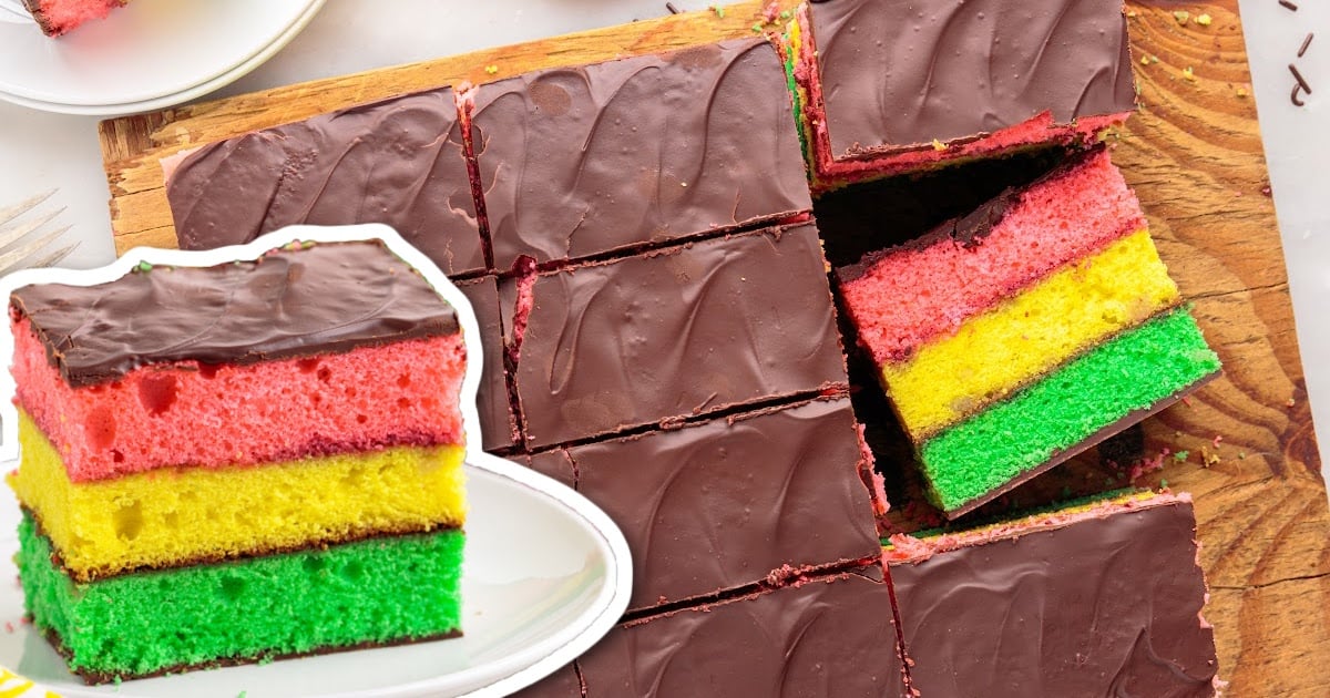 Italian Rainbow Cake - girl. Inspired.