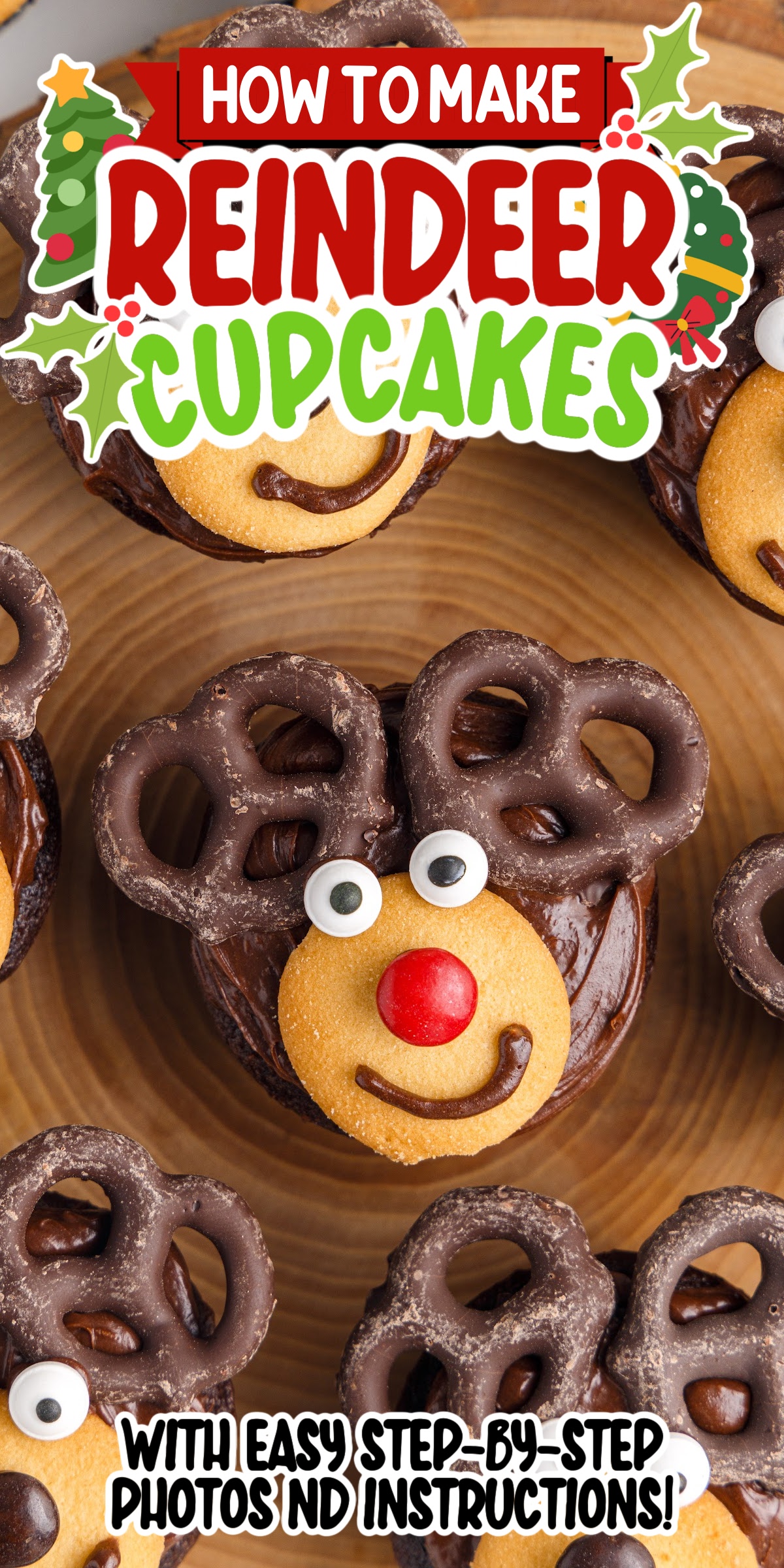 Festive Reindeer Cupcakes - girl. Inspired.