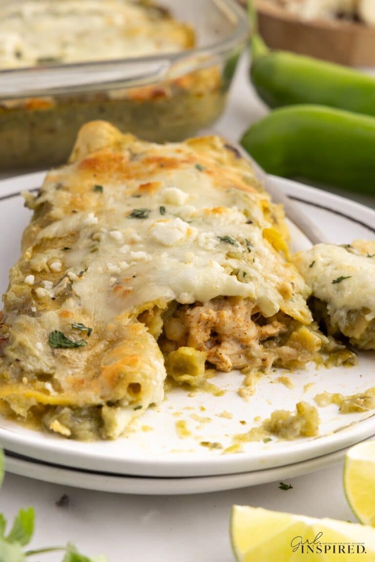 Green Chicken Enchiladas - girl. Inspired.
