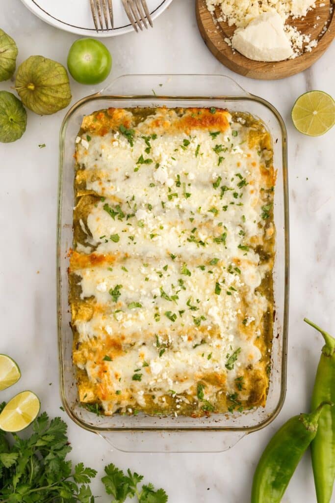 Green Chicken Enchiladas - girl. Inspired.
