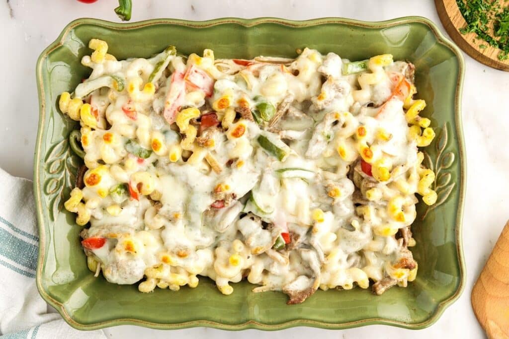 Philly Cheesesteak Pasta - girl. Inspired.