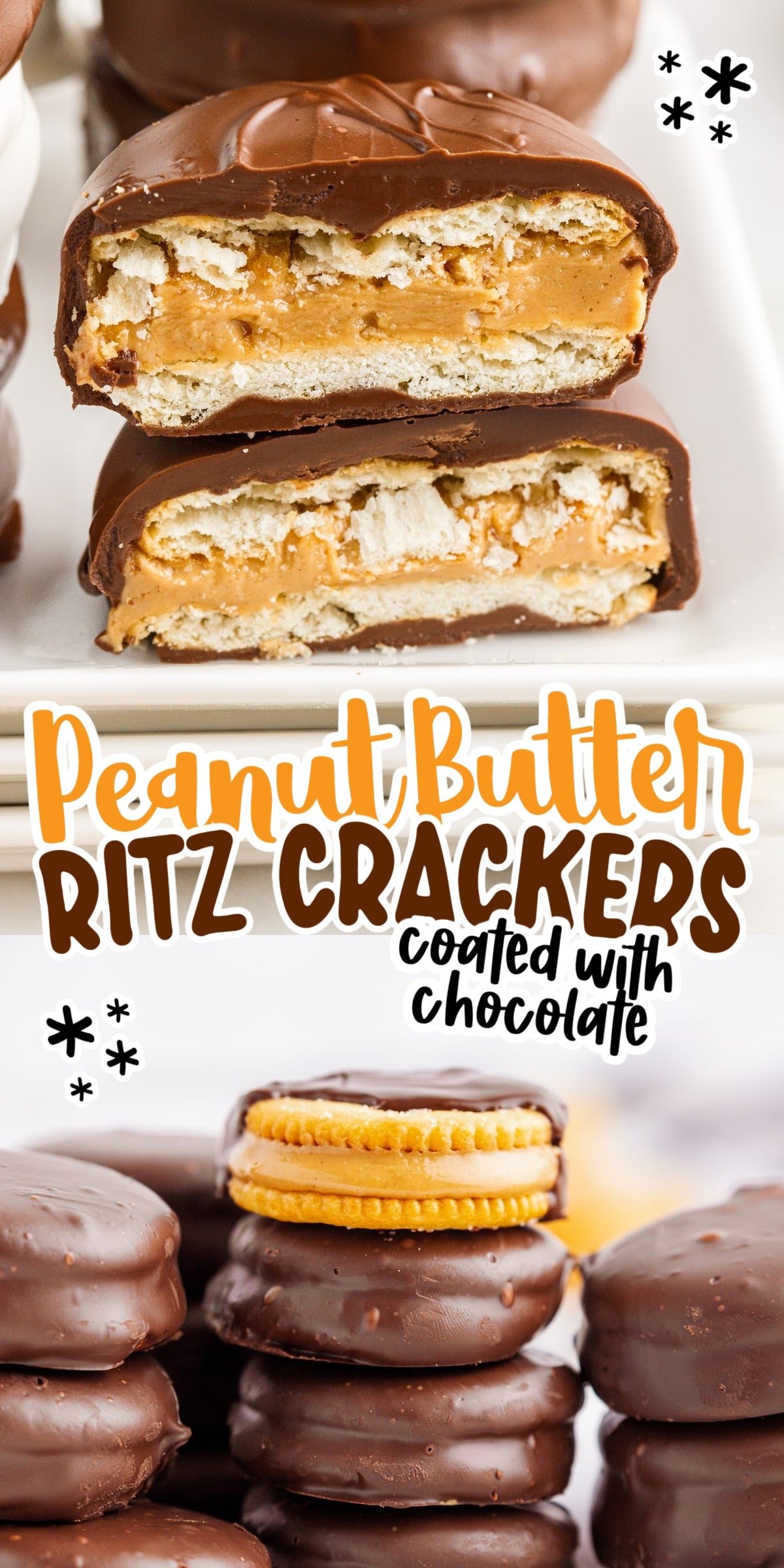 Chocolate Dipped Peanut Butter Ritz Crackers - girl. Inspired.