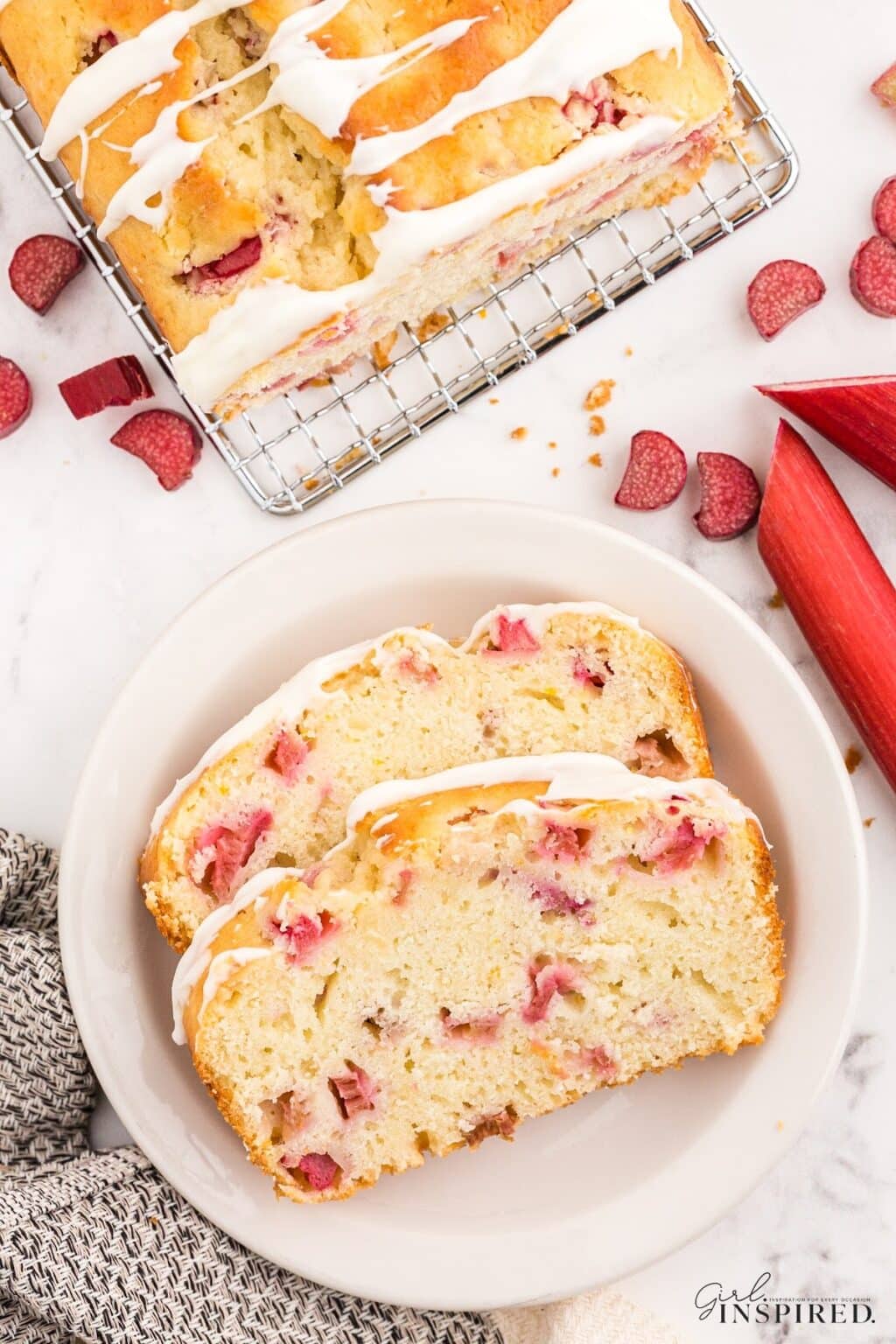 Rhubarb Bread - girl. Inspired.