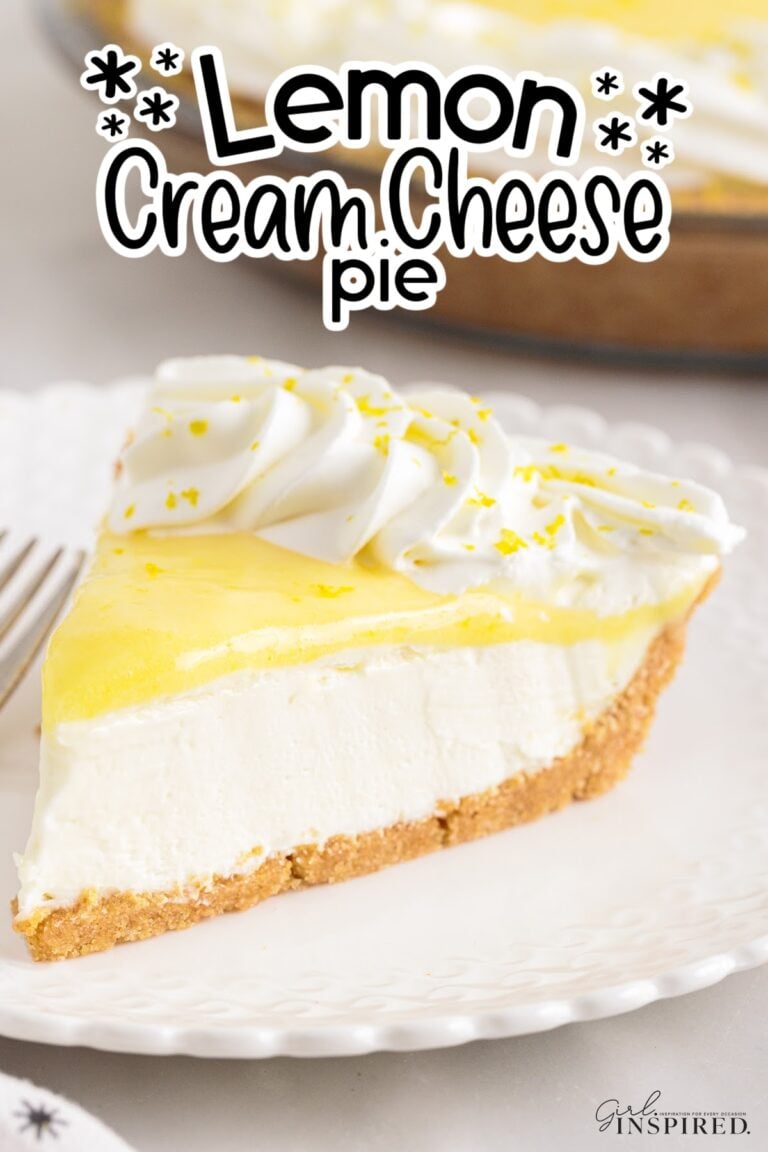 Lemon Cream Cheese Pie - girl. Inspired.