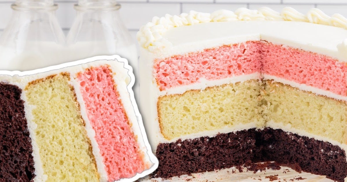 Neapolitan Cake - girl. Inspired.