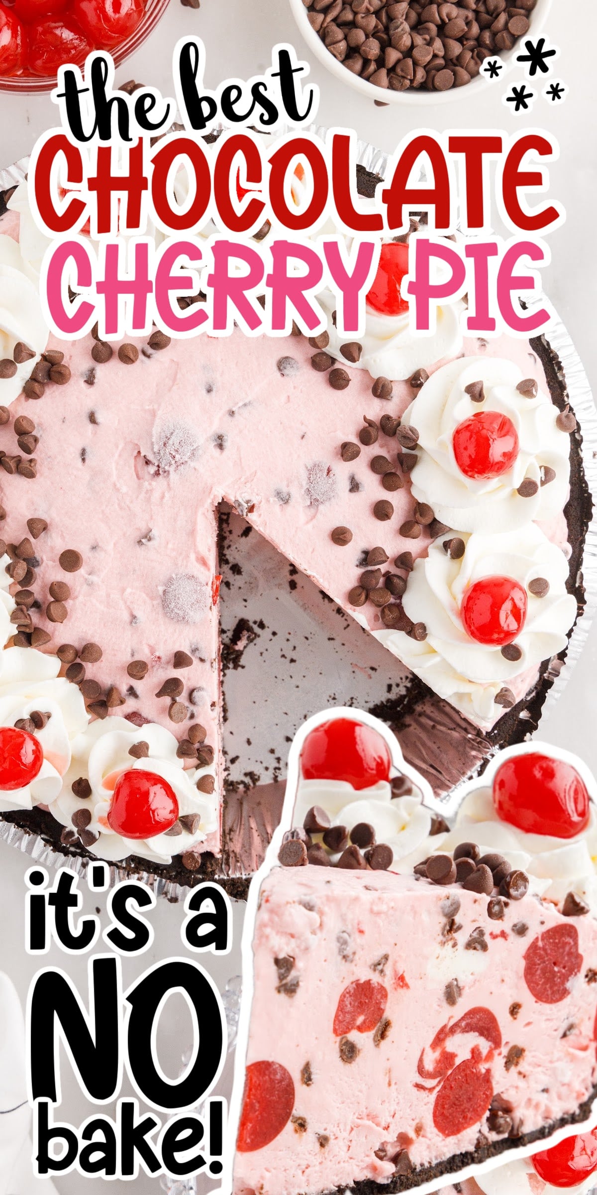 Chocolate Cherry Pie - no bake - girl. Inspired.