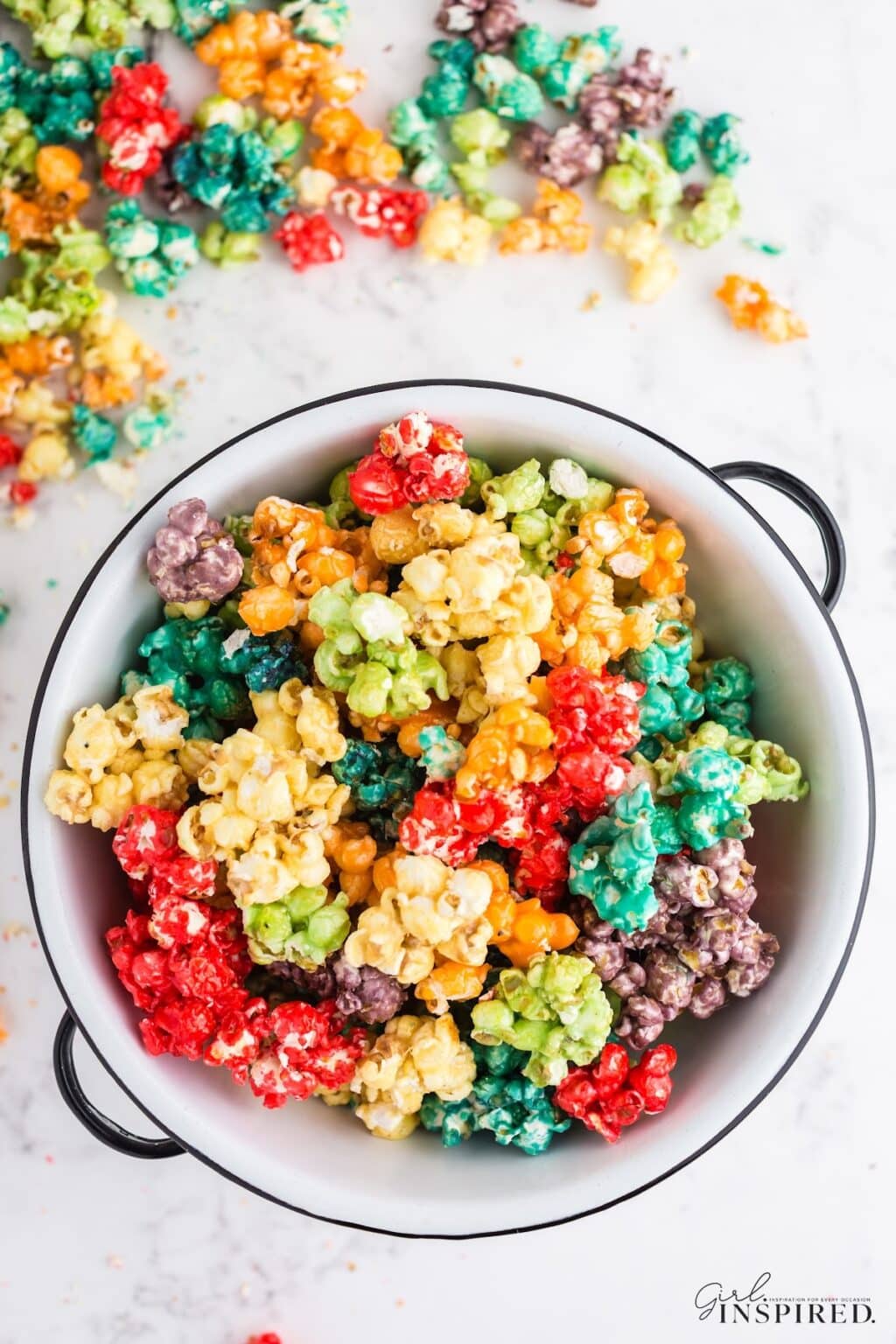 Rainbow Popcorn - girl. Inspired.