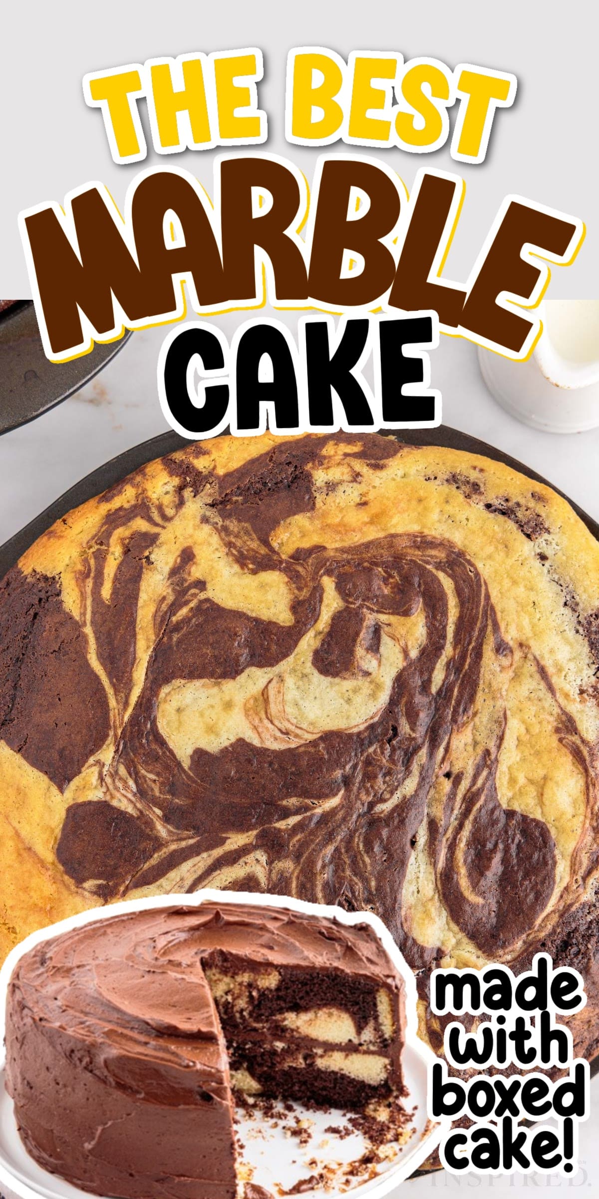How to Make Marble Cake From Mix - girl. Inspired.