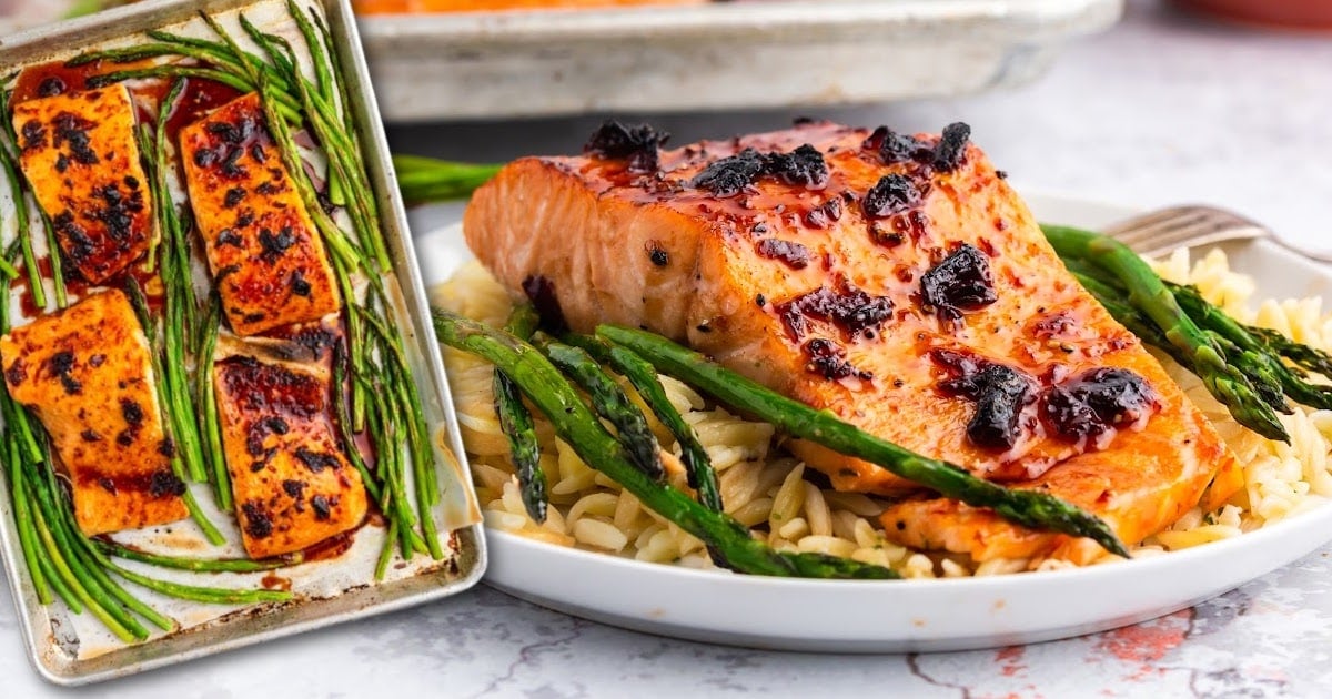 Cherry Chipotle Glazed Salmon - 30 Minute Meals - girl. Inspired.