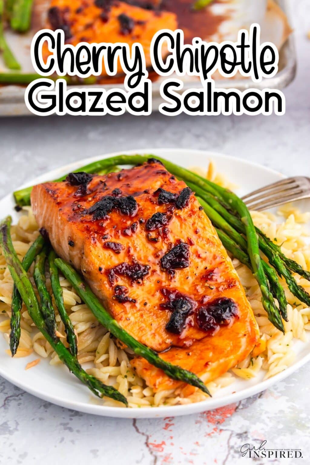 Cherry Chipotle Glazed Salmon - 30 Minute Meals - girl. Inspired.