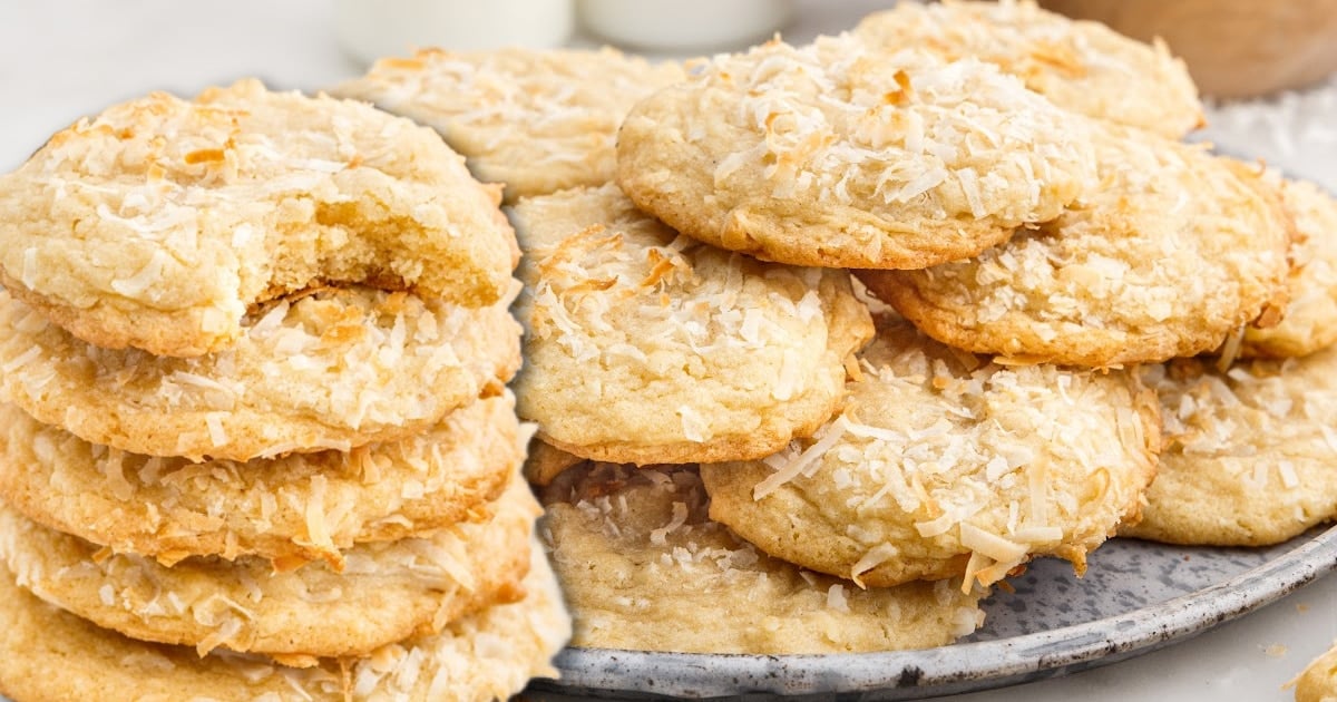 Chewy Coconut Cookies Recipe - girl. Inspired.