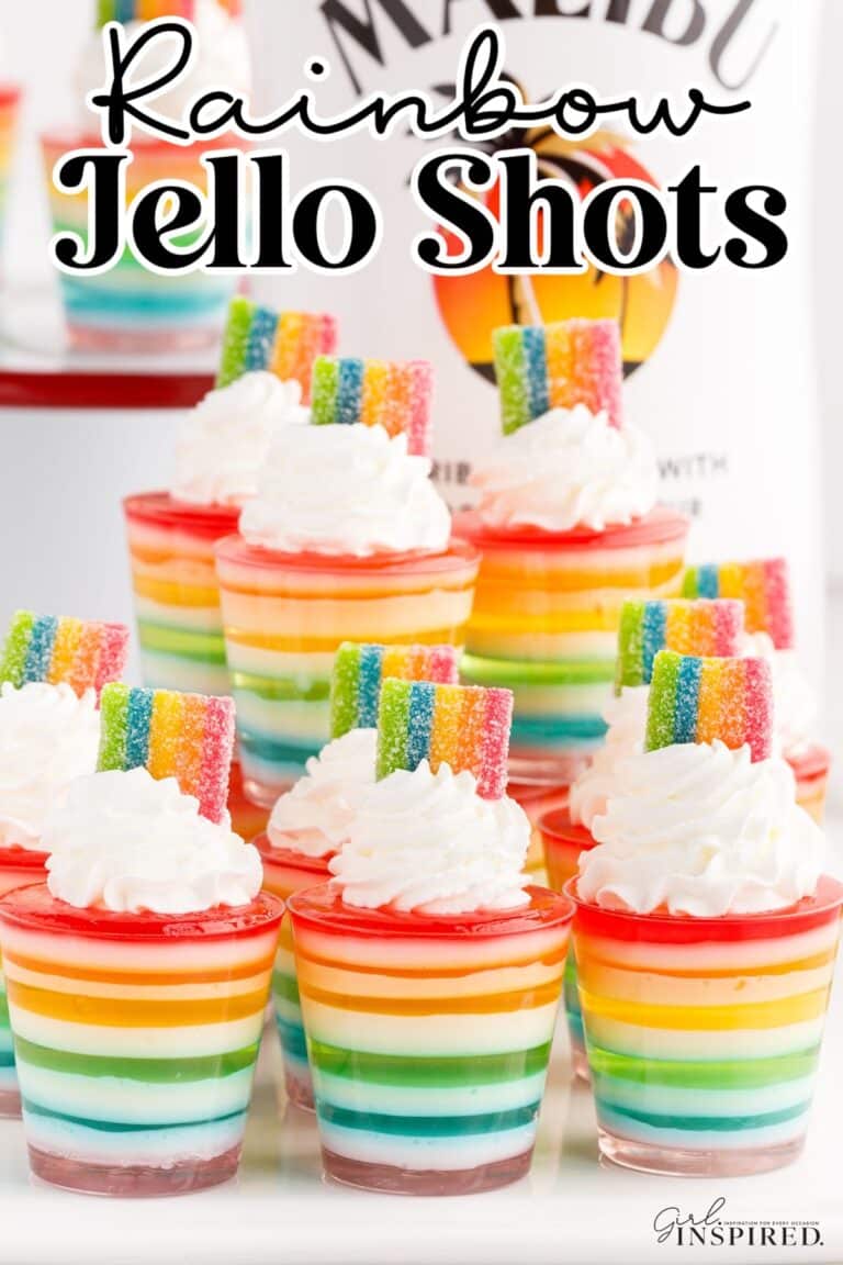 Rainbow Jello Shots - girl. Inspired.