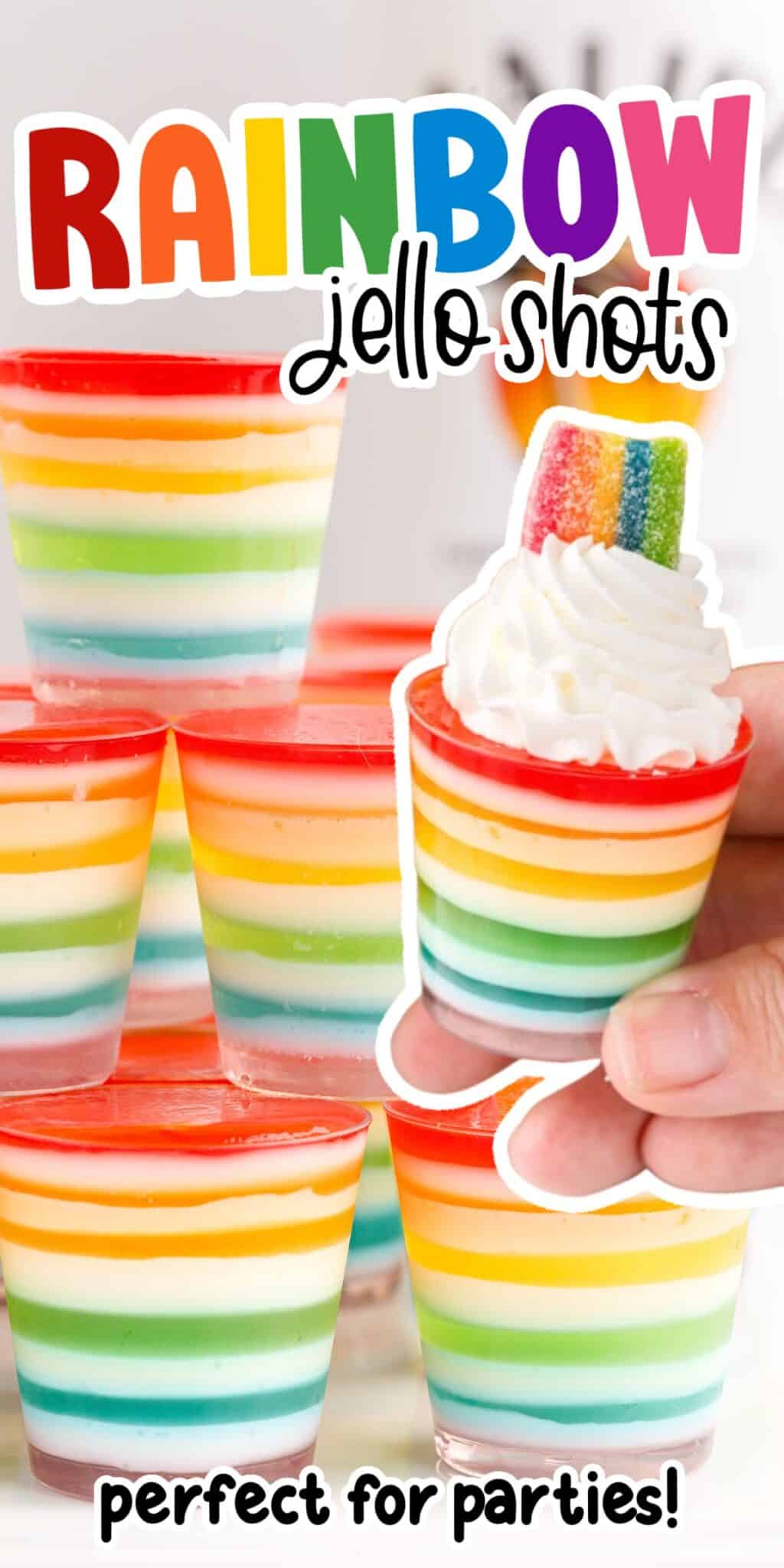 Rainbow Jello Shots - girl. Inspired.