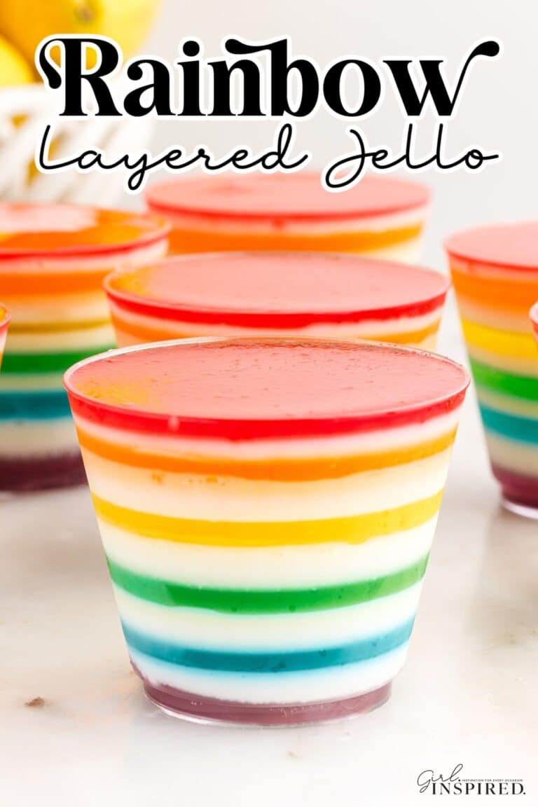 Rainbow Layered Jello - girl. Inspired.